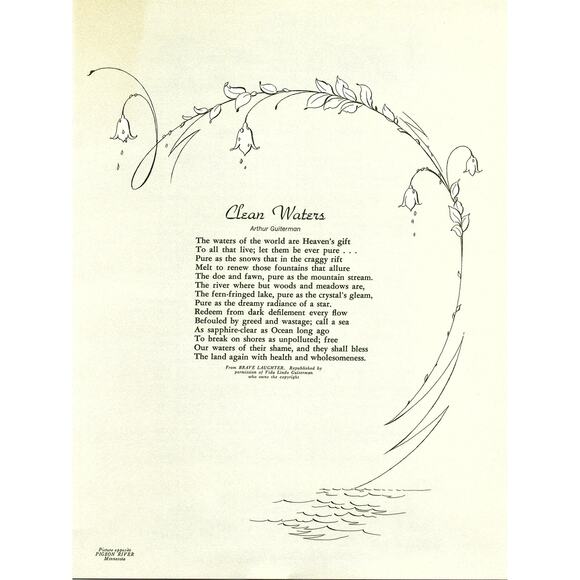 None and/or Unknown | Other | Clean Waters Arthur Guiterman 97s Poem ...